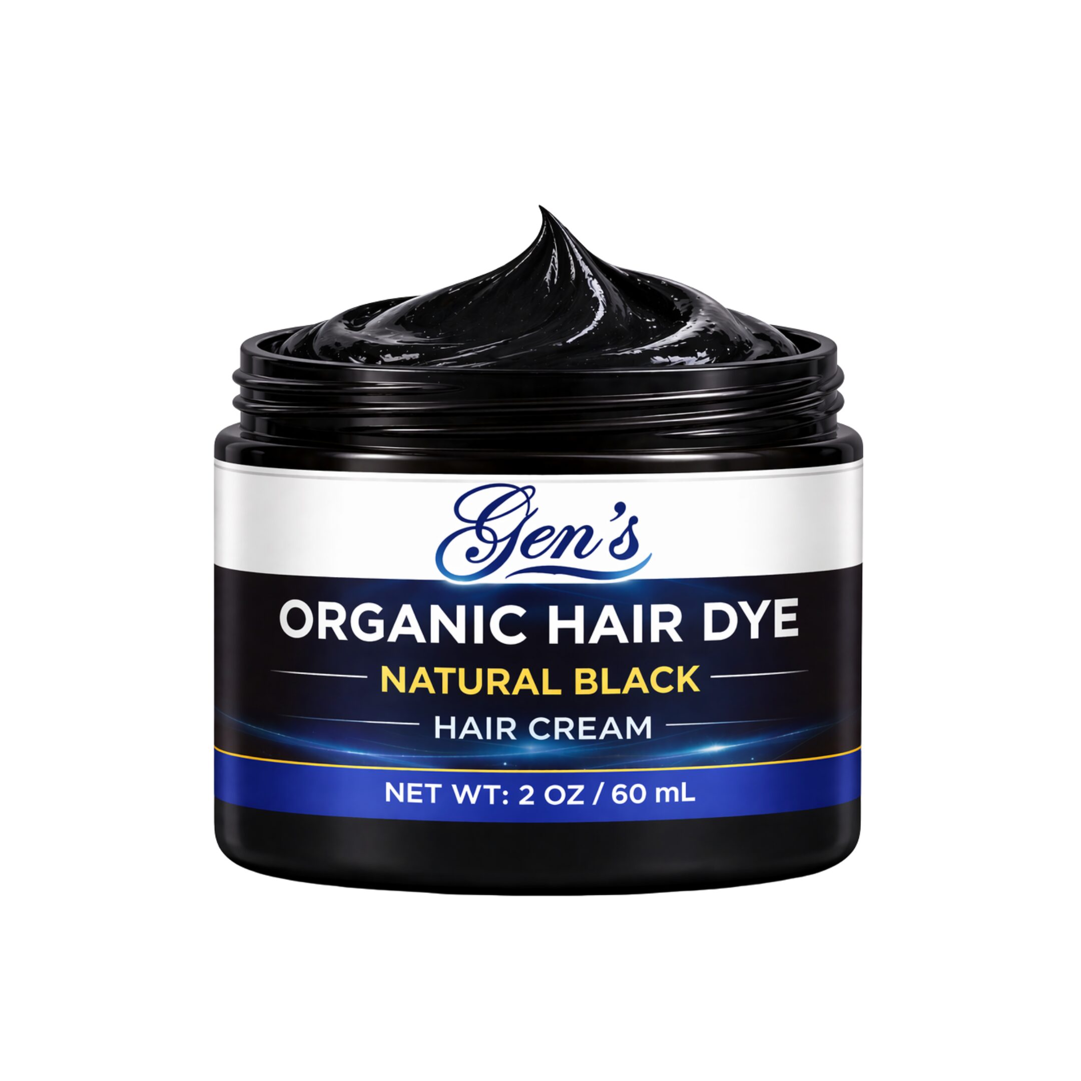 Proven Natural Hair Dye for Black Hair Cream 2oz | GEN